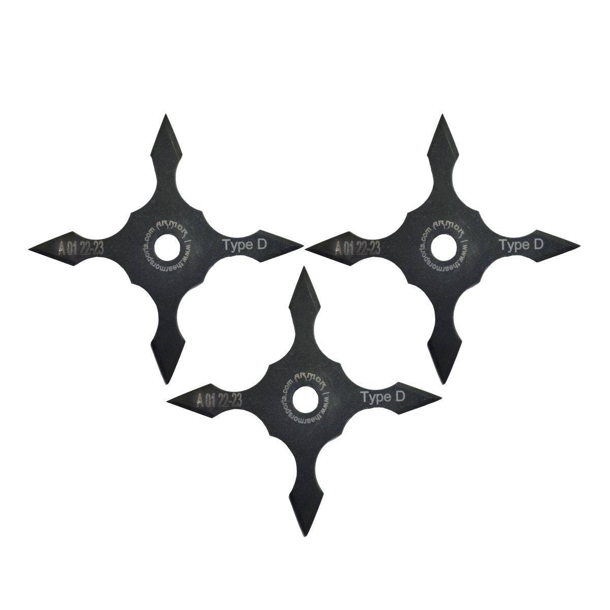 Shuriken - Type D - Set of 4 | OutdoorTravelGear.com