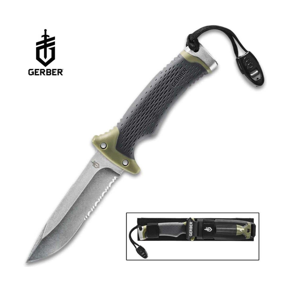 Gerber Ultimate Survival Fixed Blade Knife | OutdoorTravelGear.com