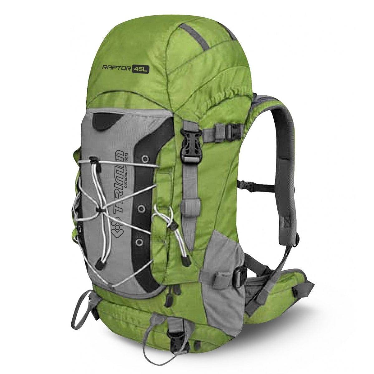 Raptor II 45L Backpack - Green+Dark Grey | OutdoorTravelGear.com